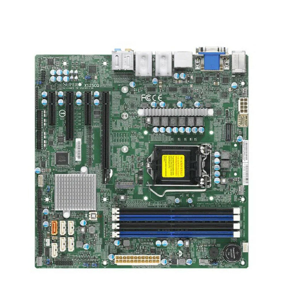Supermicro Материнская плата MBD-X12SCQ-B LGA 1200 4хDDR IV 1хM.2
