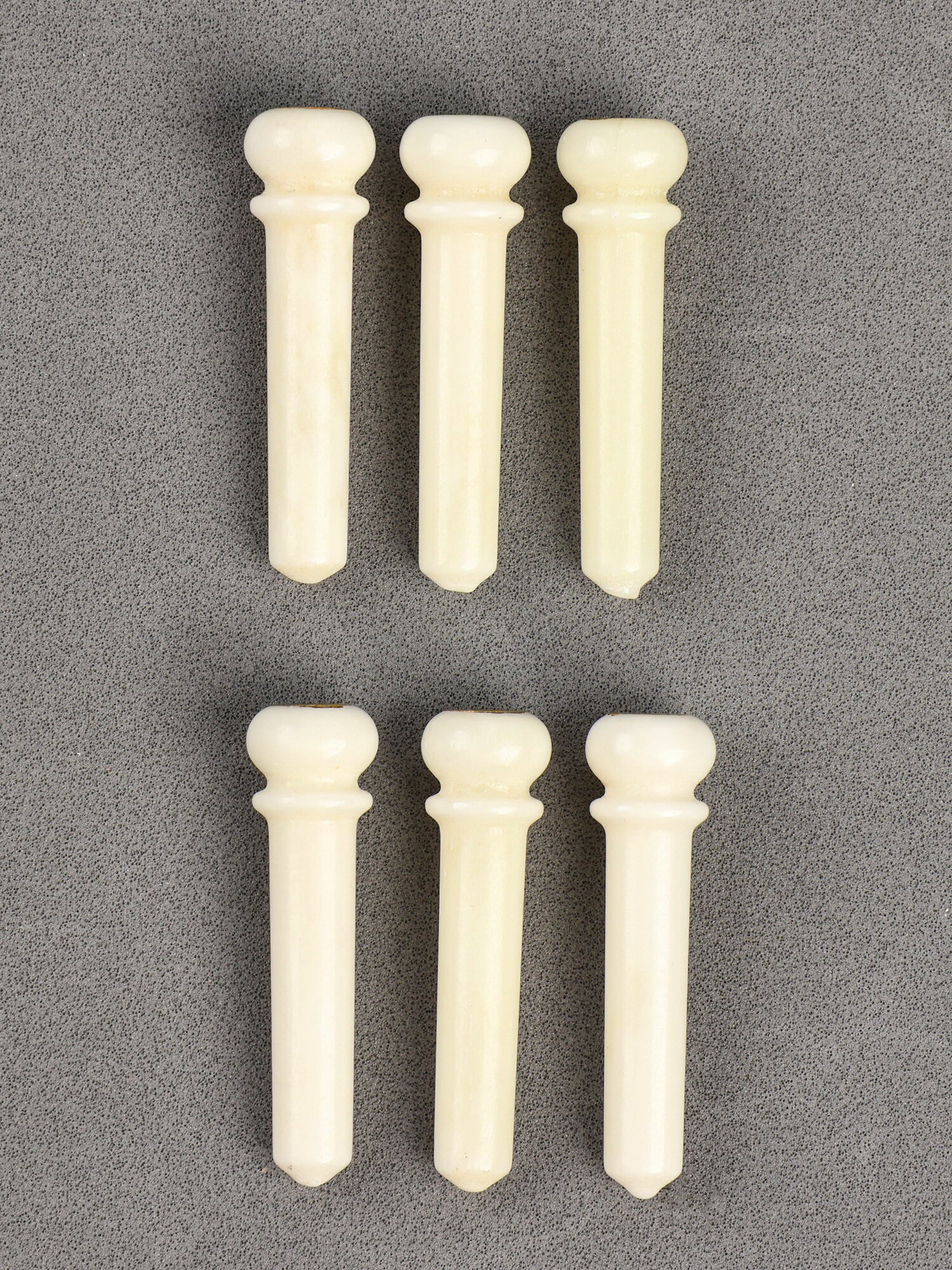 Набор фиксаторов струн 6 штук, белый, из кости, вид: фиксаторы струн