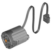 Electric, Motor 9V Power Functions XL with Dark Bluish Gray Bottom, 58121c01 Light Bluish Gray U