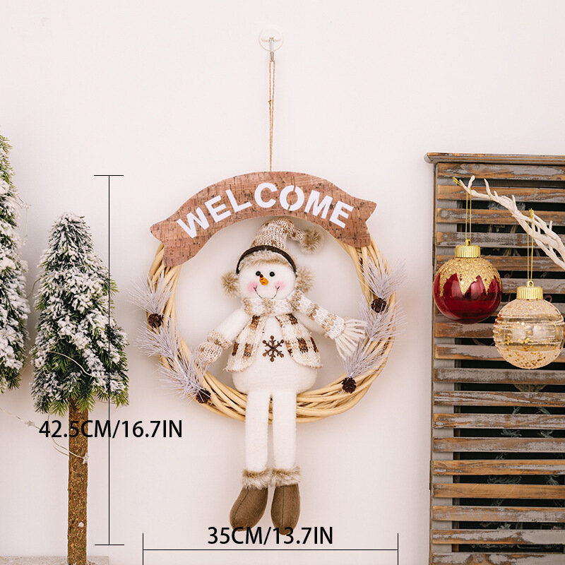 Гирлянда Happy Pig "Трансграничное Рождество", ткань, для Рождества