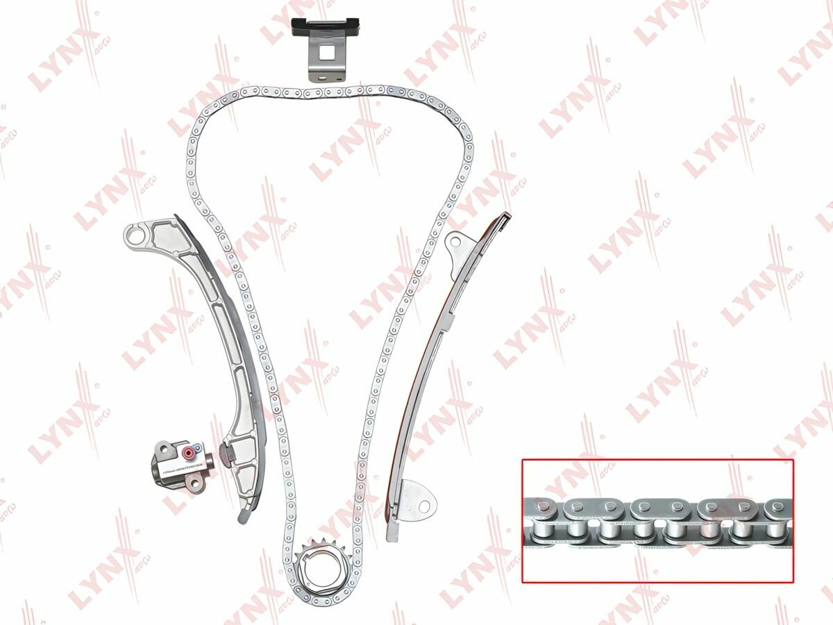 Цепь ГРМ комплект, для Лексус NX, RX, Тойота Камри, Хайлендер Клюгер, RAV 4 4 арт TK0044 LYNXAUTO