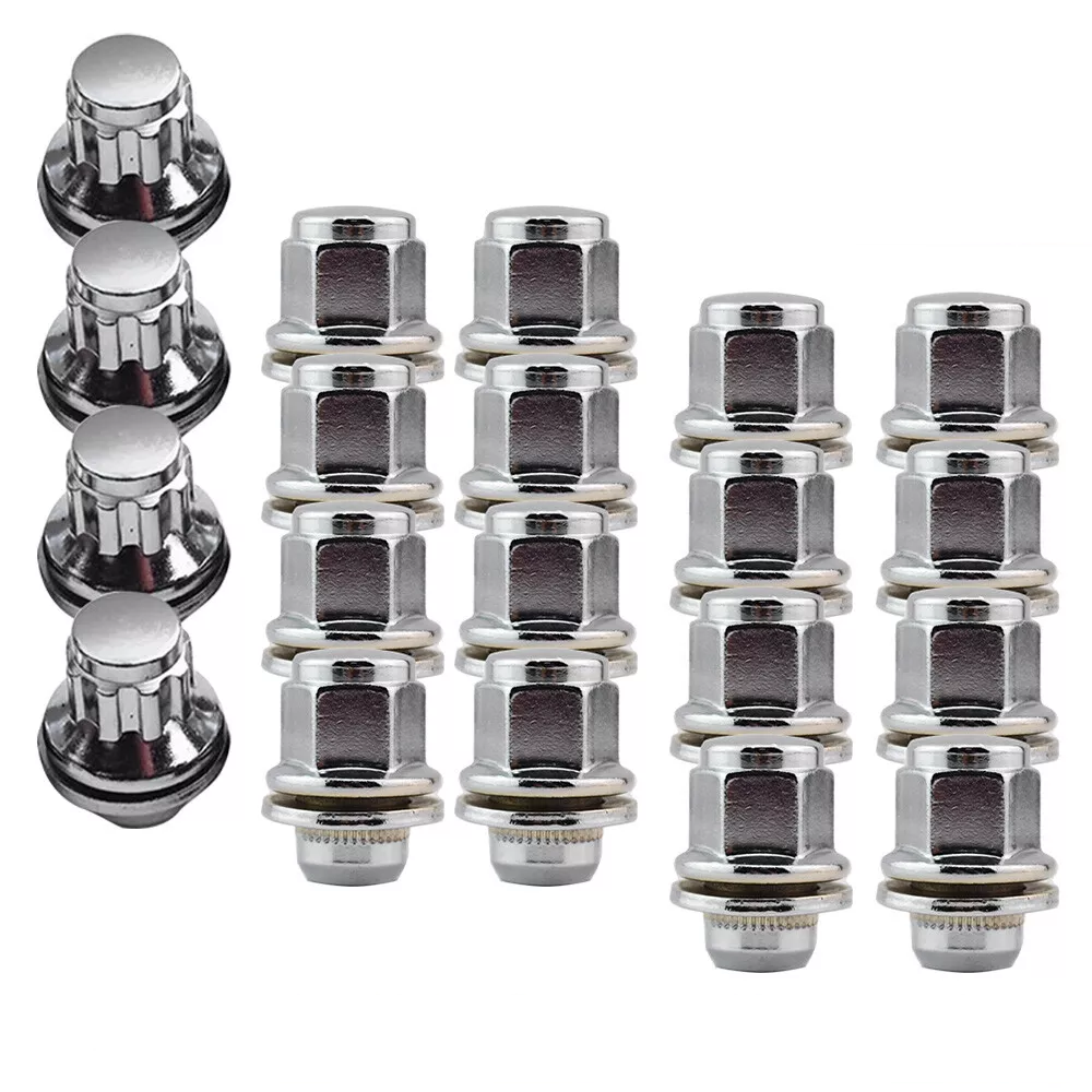 20 шт. серебристых гаек для колес с замками (16+4) M12x1,5 для Jaguar XF 07-16