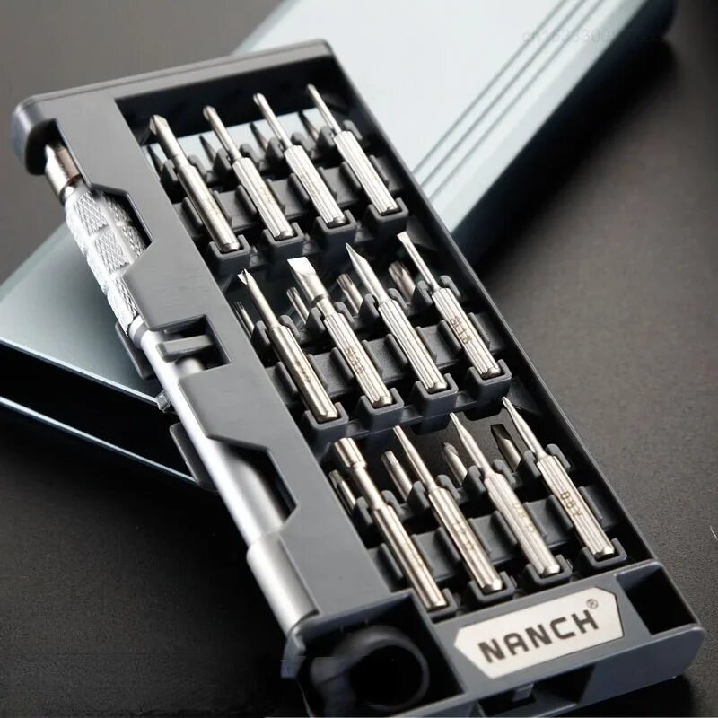 Прецизионная комбинированная отвертка NANCH 24 в 1, версия с кнопками, мобильный телефон, компьютер, дрон, обслуживание, ремонт, ручной инструмент, 24 in 1