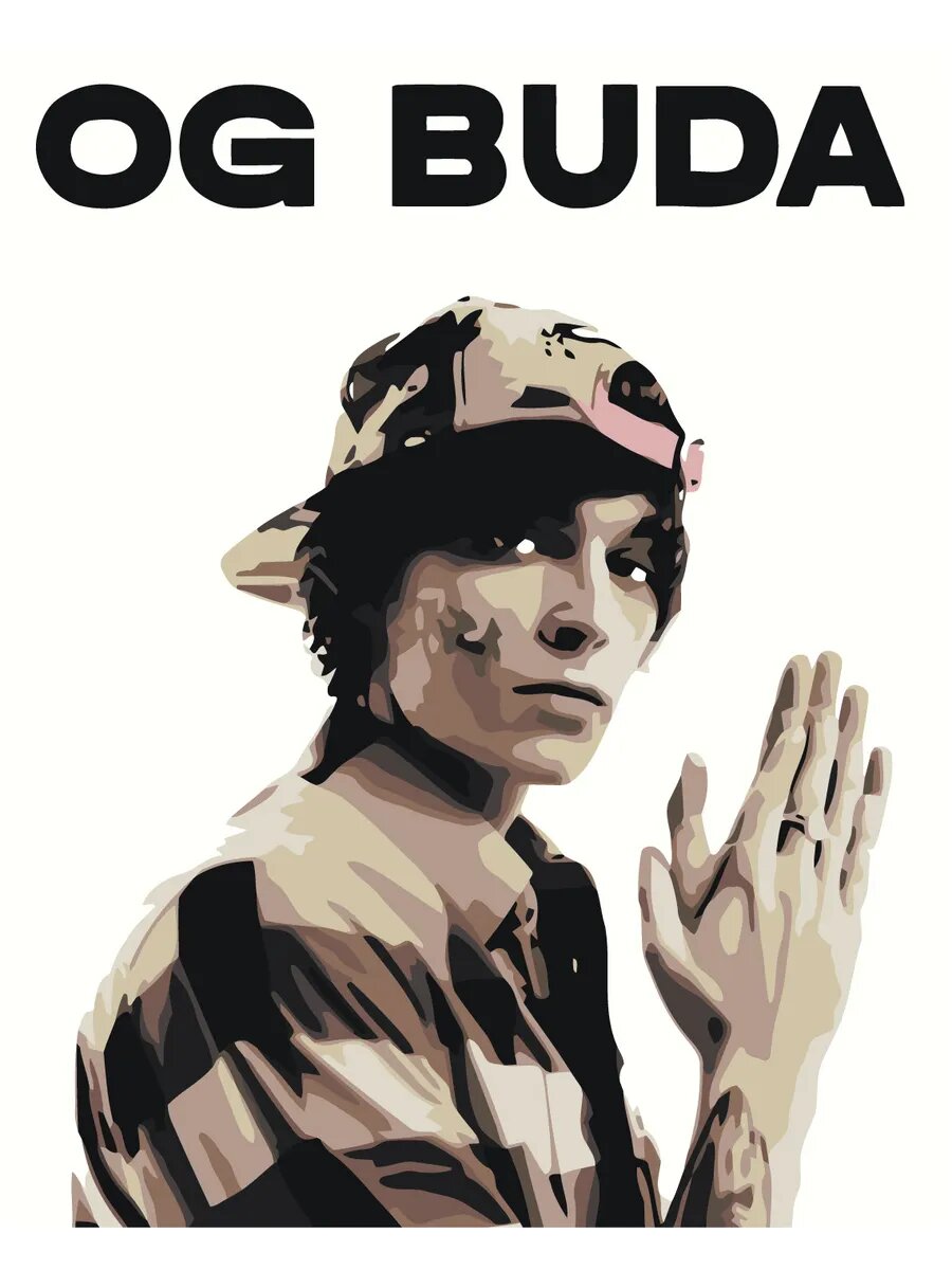 Картина по номерам OG Buda Музыка Российский Рэпер Рэп