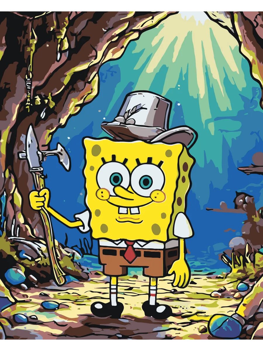 Картина по номерам Спанч Боб Мультфильм Губка Боб