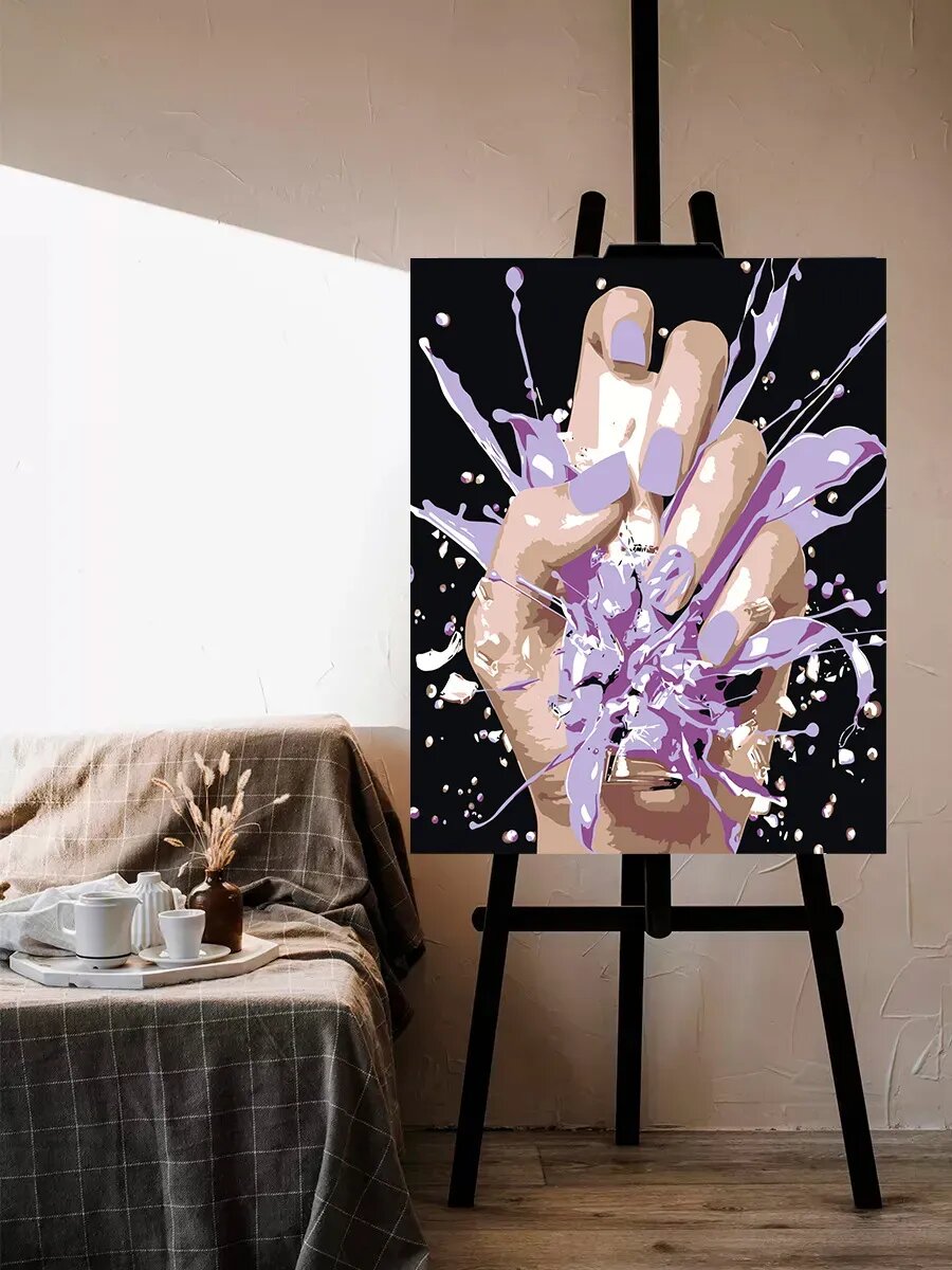 Картина по номерам Мастер Маникюра Лак Ногти Маникюр