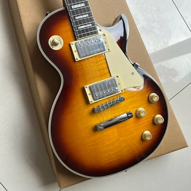 GLAT Электрогитара Классическая Les Paul 6-струнная, корпус Махагони 40"