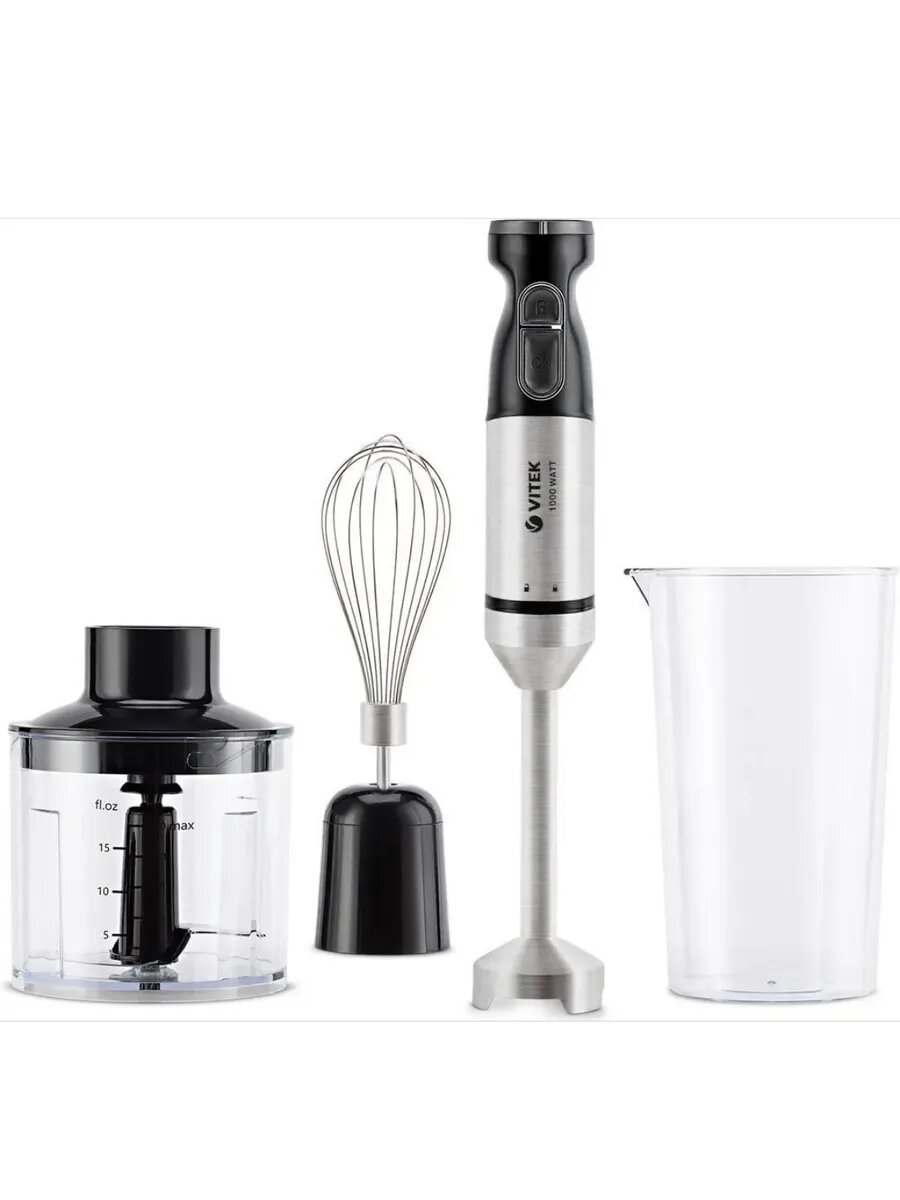 Блендер погружной кухонный VT-8545 1000 Вт Черный