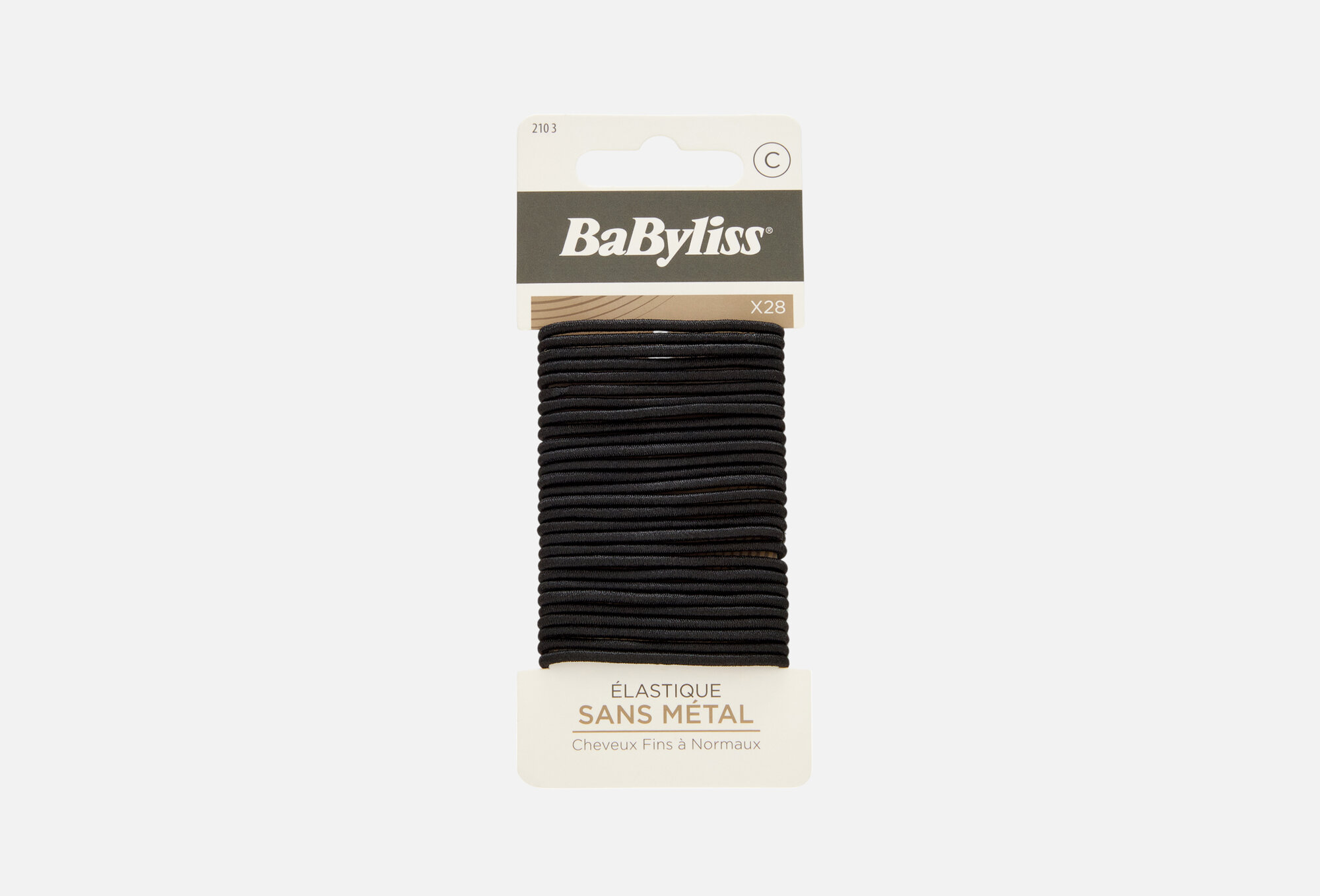 Резинки для волос BABYLISS ACCESSORIES thin black