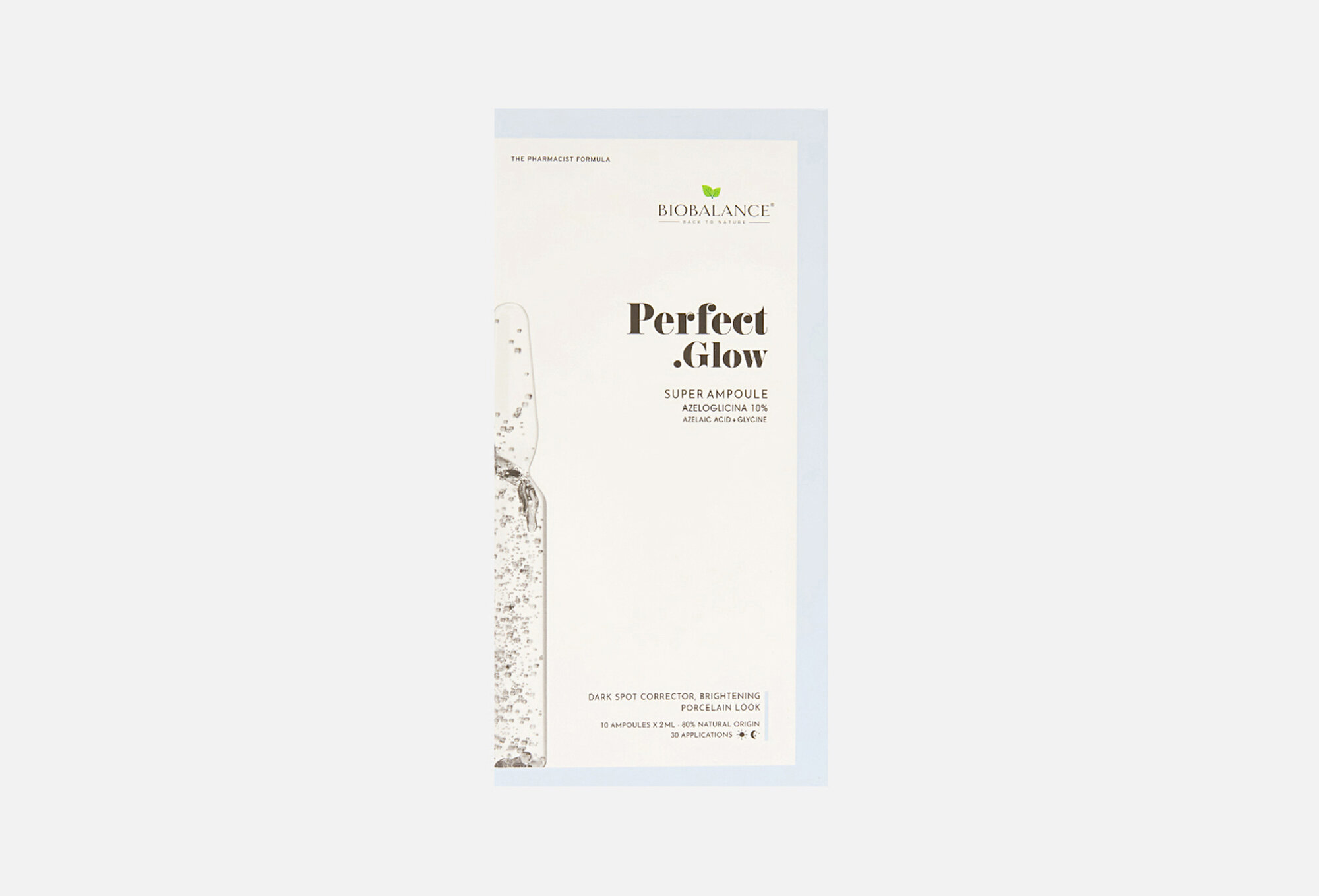 Ампулы для лица с азелаиновой кислотой BIOBALANCE 10% AZELAIC ACID + GLYCINA SUPER AMPOULE
