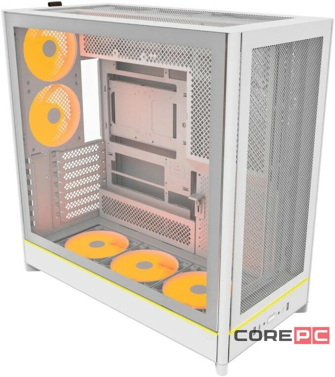 Компьютерный корпус Montech HS01 PRO ARGB White, белый, ATX, Midi-Tower, блок питания внизу