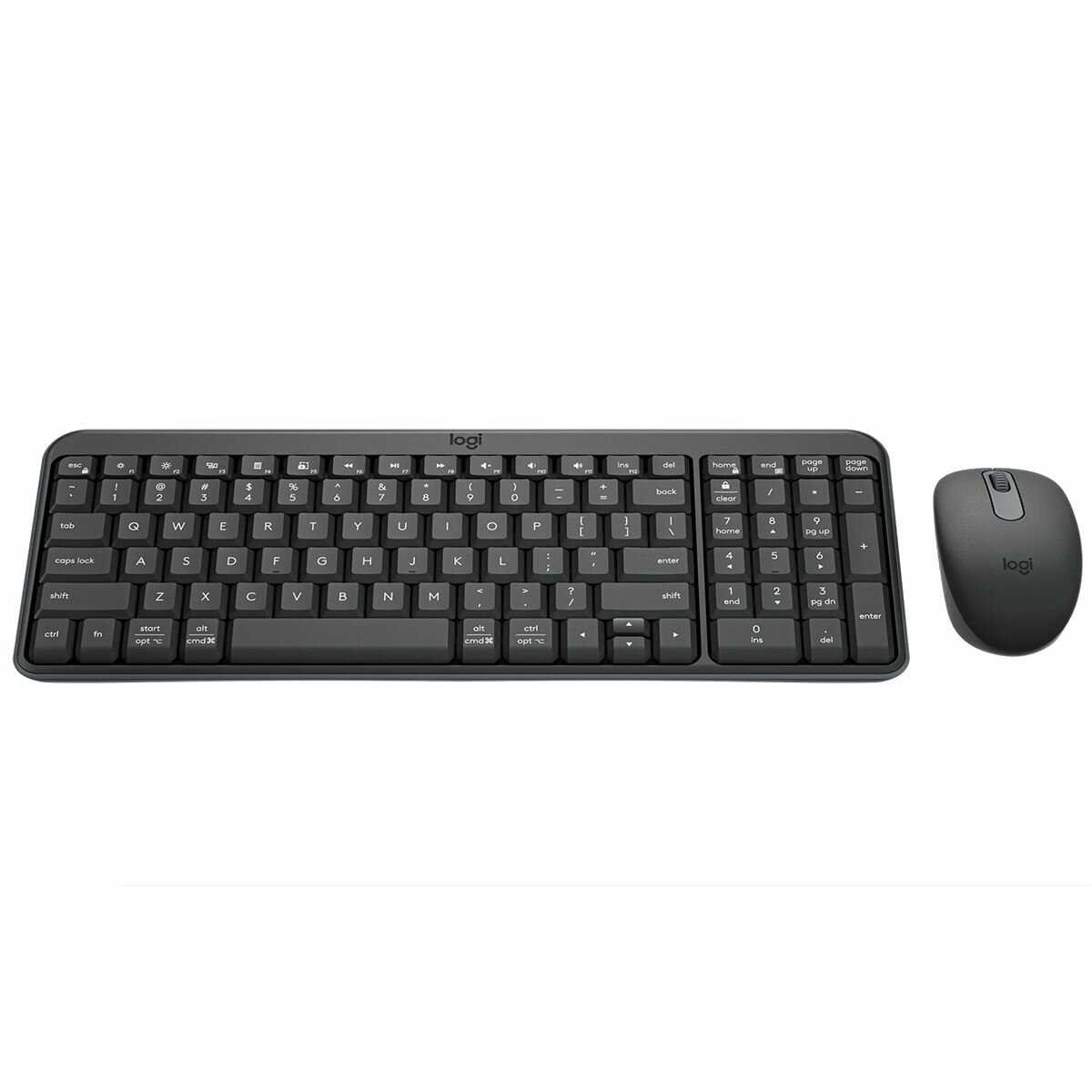 Клавиатура + Мышка беспроводные BT Logitech MK250, Graphite (920-013853)
