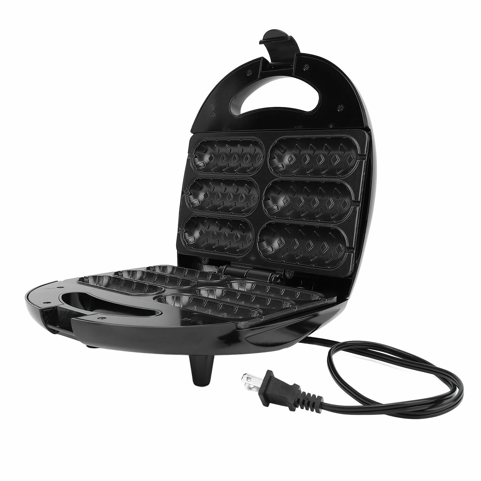 850 Вт, электрогриль для приготовления сосисок в тесте с двухсторонним нагревом, многофункциональный, для приготовления хот-догов и корн-догов, с антипригарным покрытием