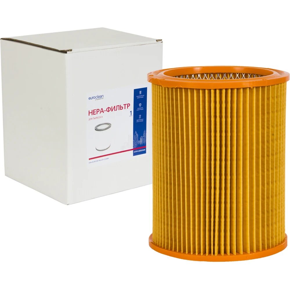 EURO Clean Original фильтр складчатый из целлюлозы для пылесоса Hitachi WDE 1200 / WDE 3600 EUR HTPM WDE 3600 HTPM-WDE3600