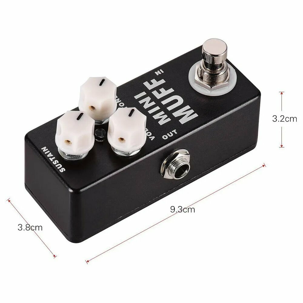 Mini Muff Fuzz Distortion Педаль эффектов совместим с электрогитары