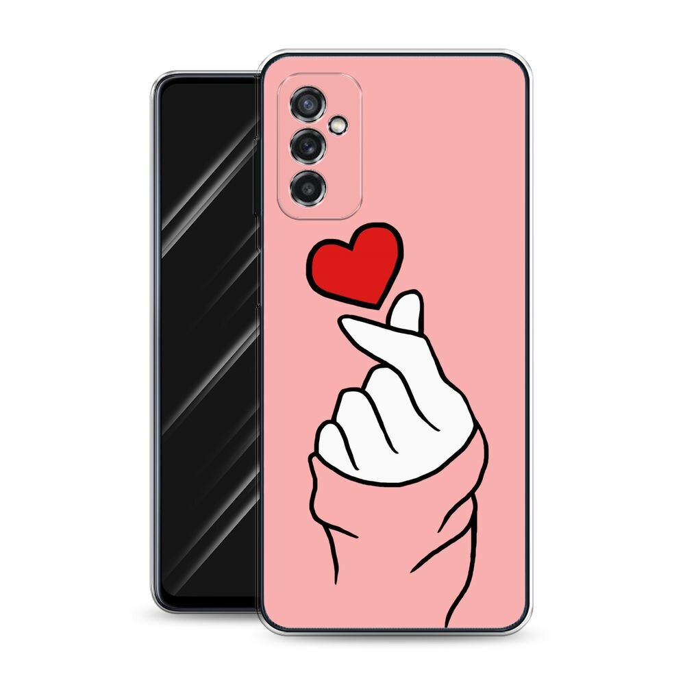 Чехол на Samsung Galaxy M52 / Самсунг Галакси M52 с принтом "Милое сердечко" — фото 1