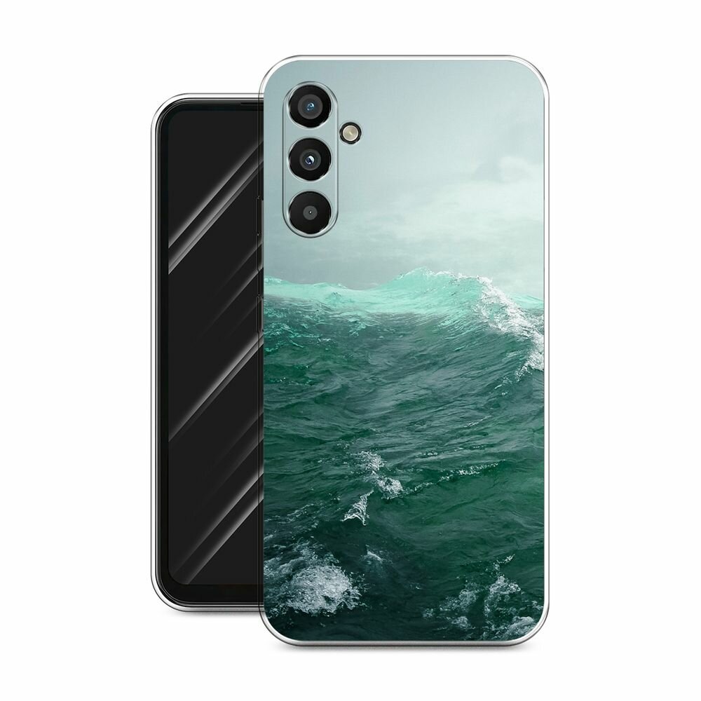 Чехол на Samsung Galaxy A34 / Самсунг A34 с принтом "Волны 12" — фото 1