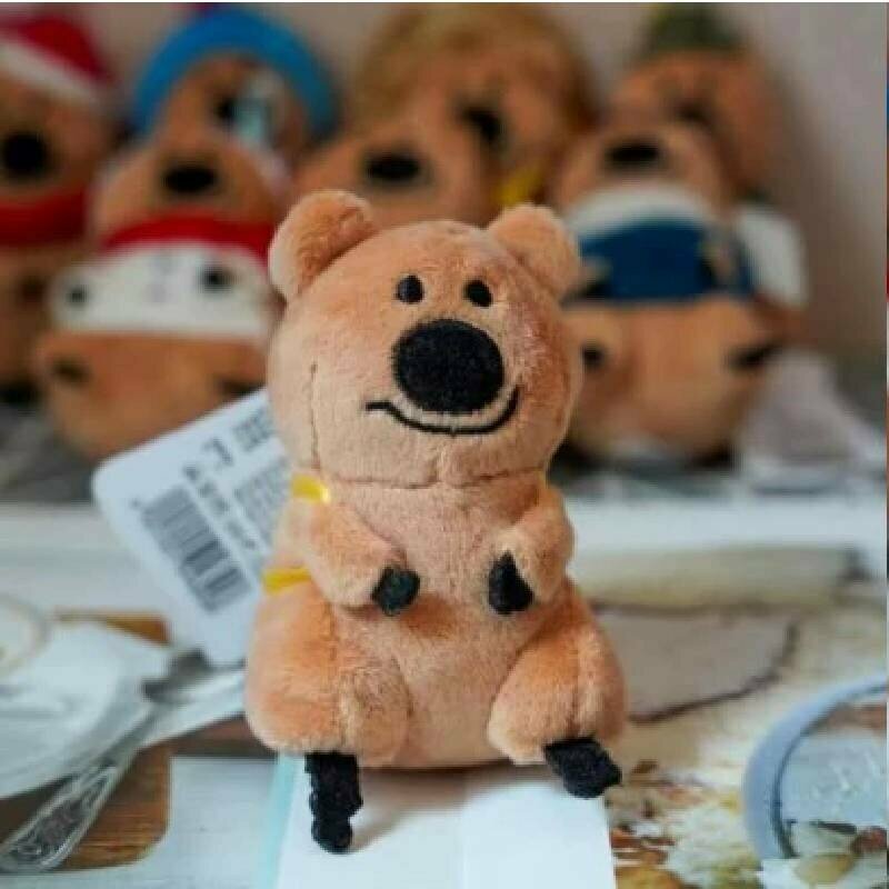 Мягкий плюшевый брелок-котяра с изображением коалы для детского декора