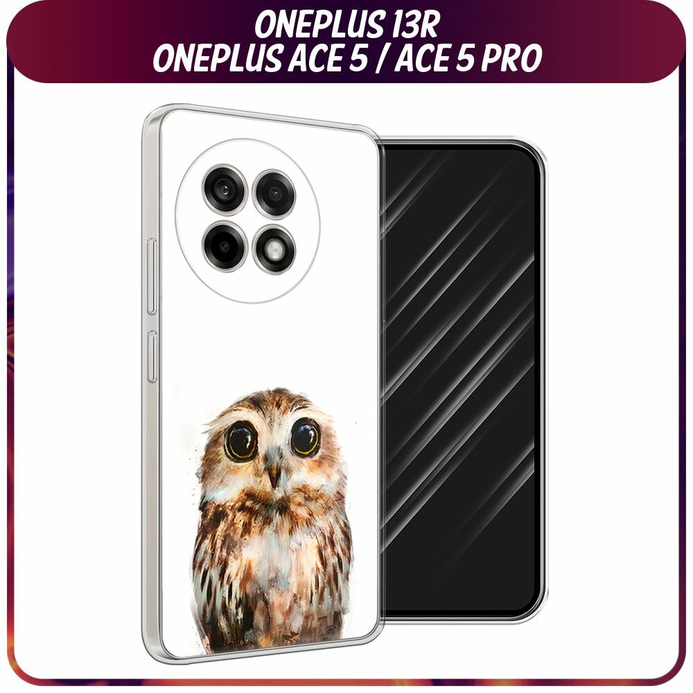 Чехол на Oneplus 13R/Ace 5/5 Pro / Ван Плас 13R/Асе 5/5 Про с принтом совенок
