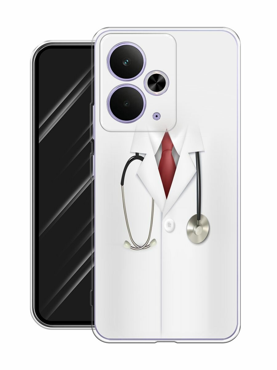 Силиконовый чехол на Realme 14T / Реалми 14Т с принтом "Халат врача" — фото 1