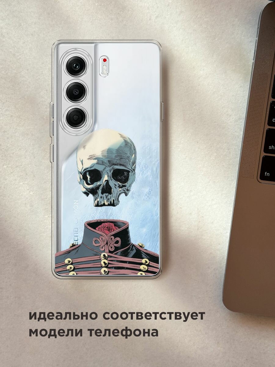 Чехол на Tecno Camon 40 Pro 5G / Текно Камон 40 Про 5G с принтом "Гусар", прозрачный — фото 1