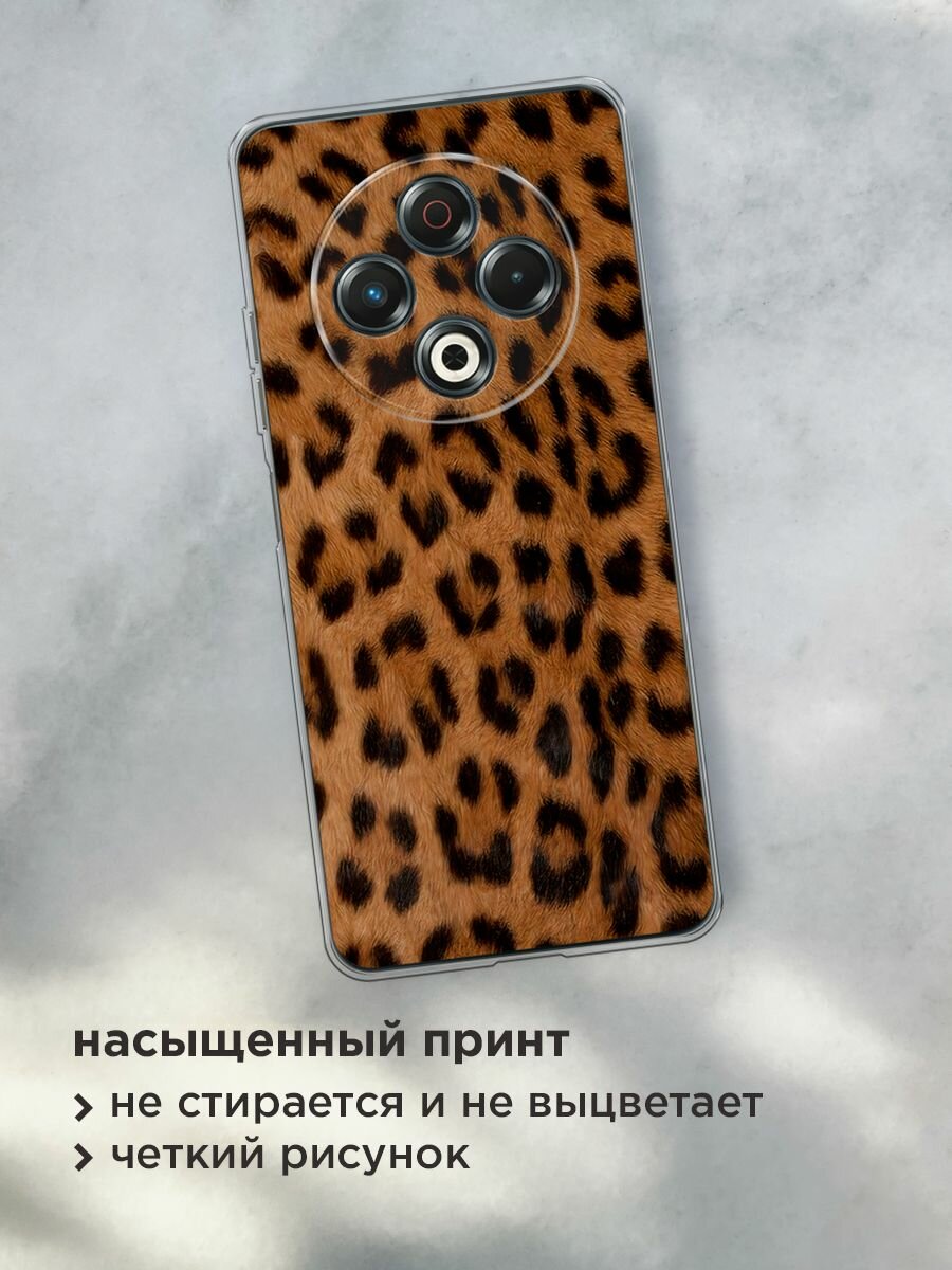 Чехол на Tecno Spark 30 / Текно Спарк 30 с принтом "Мех леопарда" — фото 1
