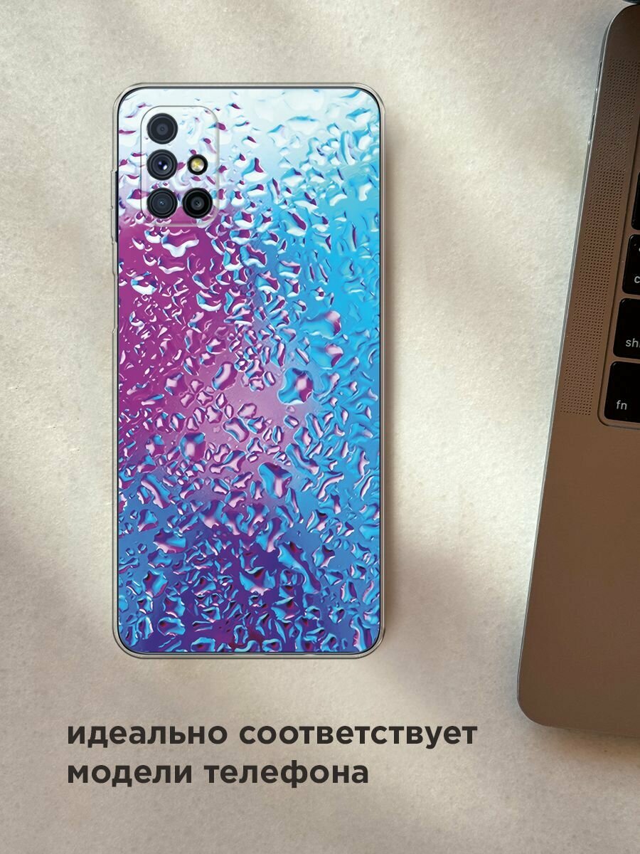 Чехол на Samsung Galaxy M51 / Самсунг Галакси М51 с принтом "Капли на стекле" — фото 1