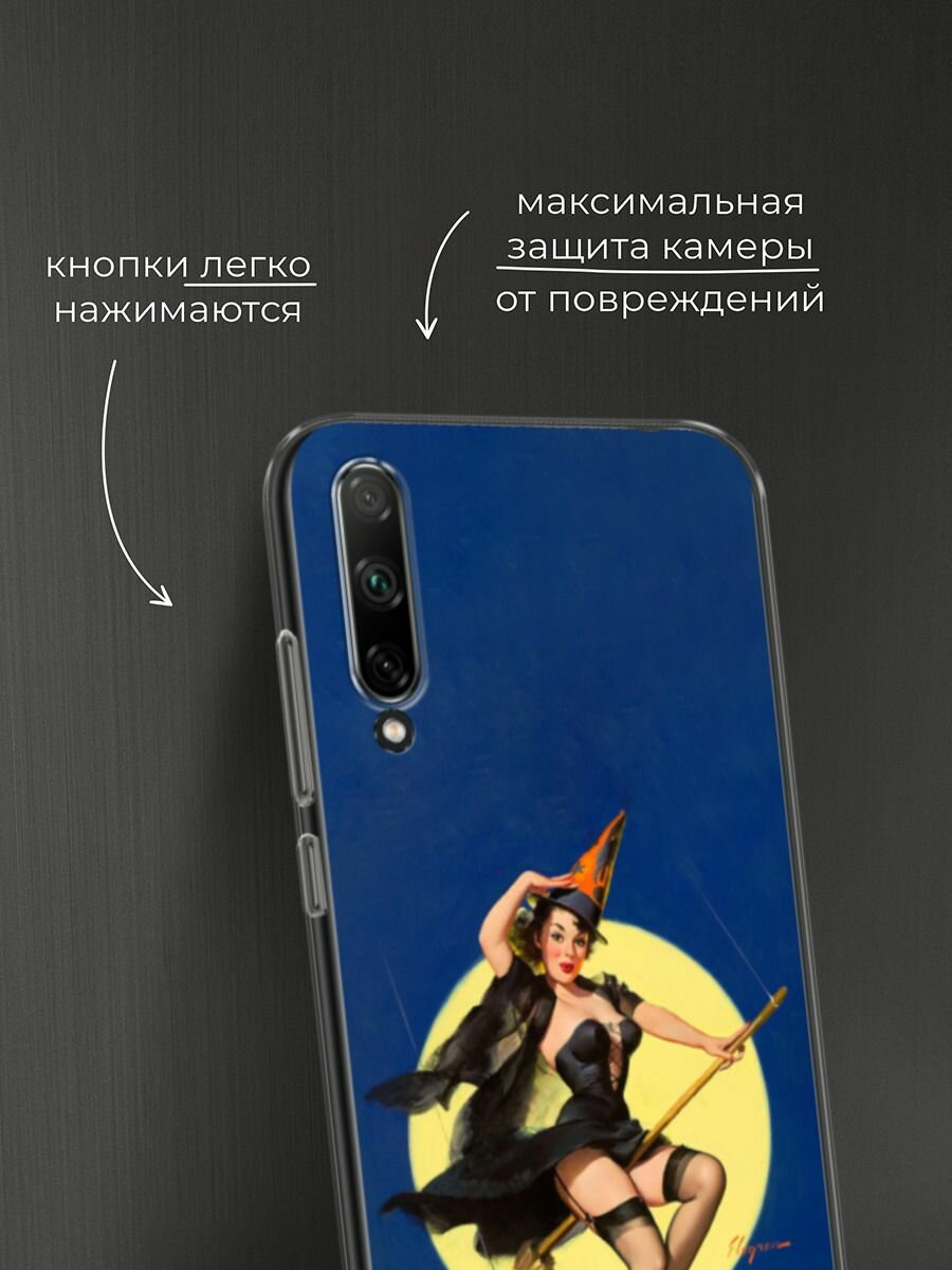 Силиконовый чехол на Honor 30i / Хонор 30i с принтом "Pin-Up Witch" — фото 1