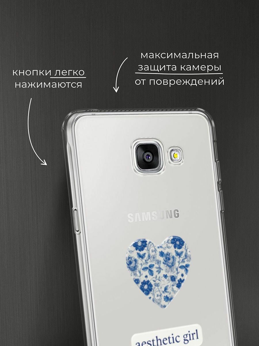 Чехол на Samsung Galaxy A5 2016 / Самсунг Галакси А5 2016 с принтом "Aesthetic girl" — фото 1