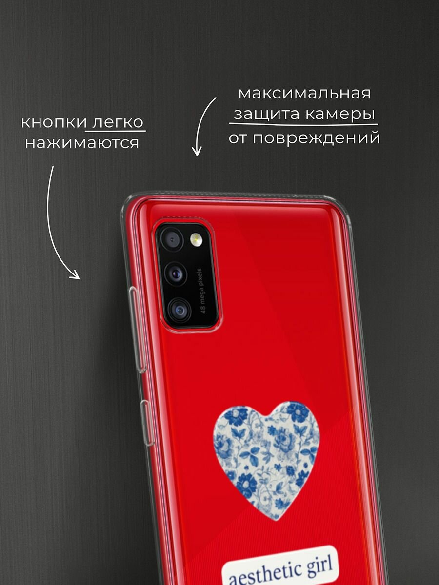 Чехол на Samsung Galaxy A41 / Самсунг Галакси А41 с принтом "Aesthetic girl" — фото 1