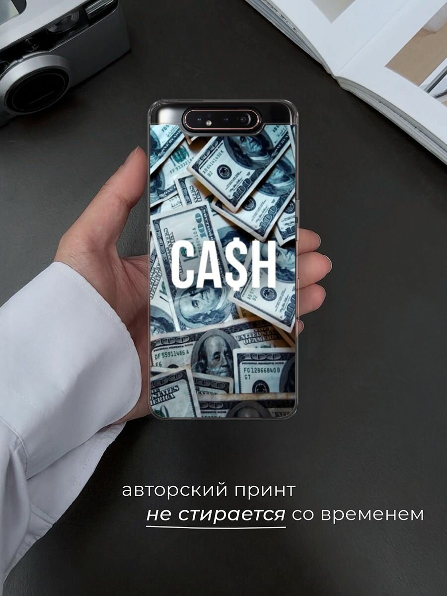 Чехол на Samsung Galaxy A80 / Самсунг Гэлакси A80 с принтом "Cash" — фото 1