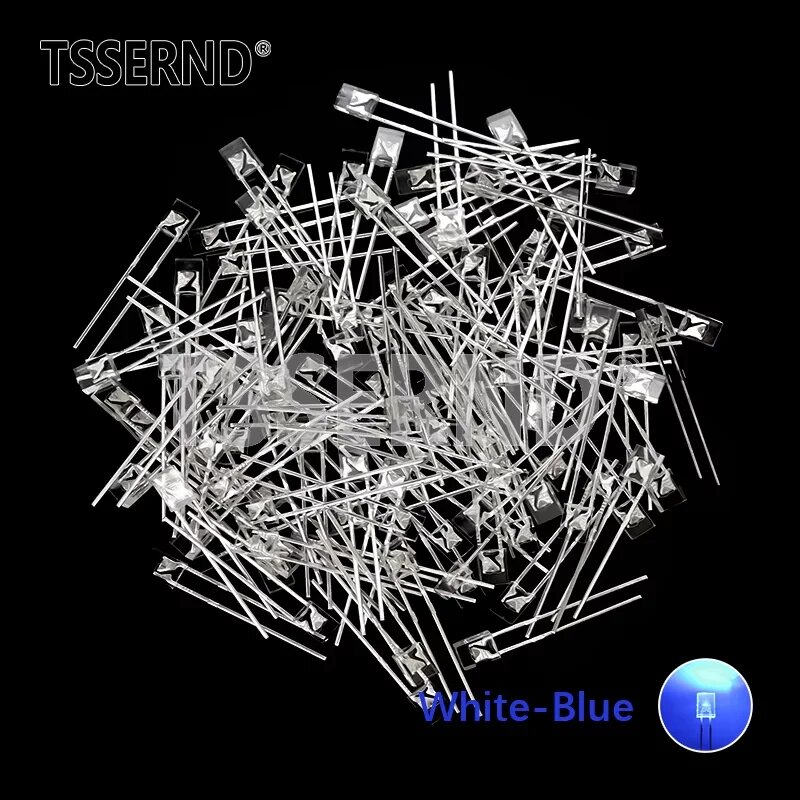 100шт White-Blue светодиоды 2x3x4 мм