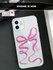 Чехол на Apple iPhone 12 mini / Айфон 12 Мини с принтом "Полосатый розовый бант ...