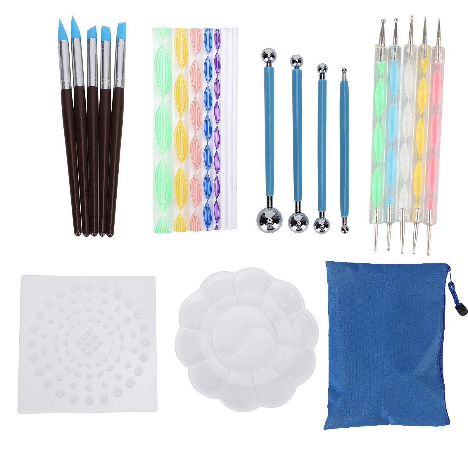 25Pcs Dotting Painting Tool Mandala DIY Set Creativity Drawing Stencil Supplies