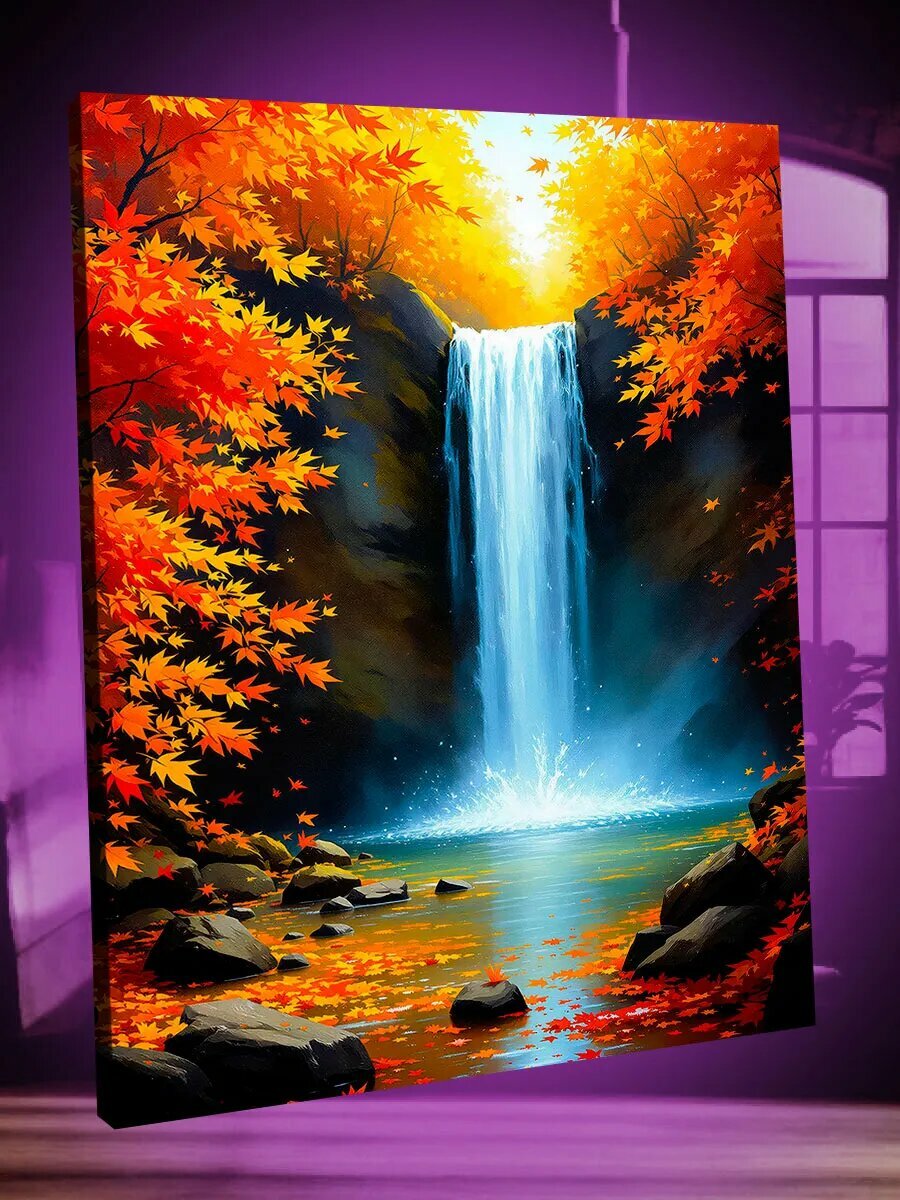 Интерьерная картина Пейзаж с водопадом