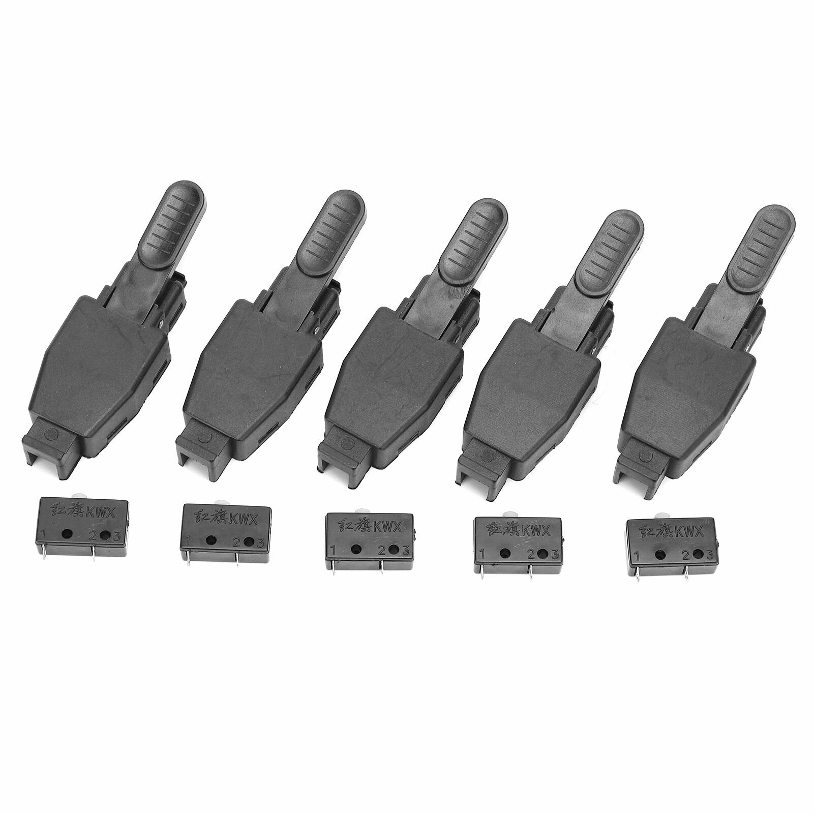 10 шт, детали для переключателя сварочной горелки TIG, черные для аргоновой сварки, аксессуары из ABS с сердечником