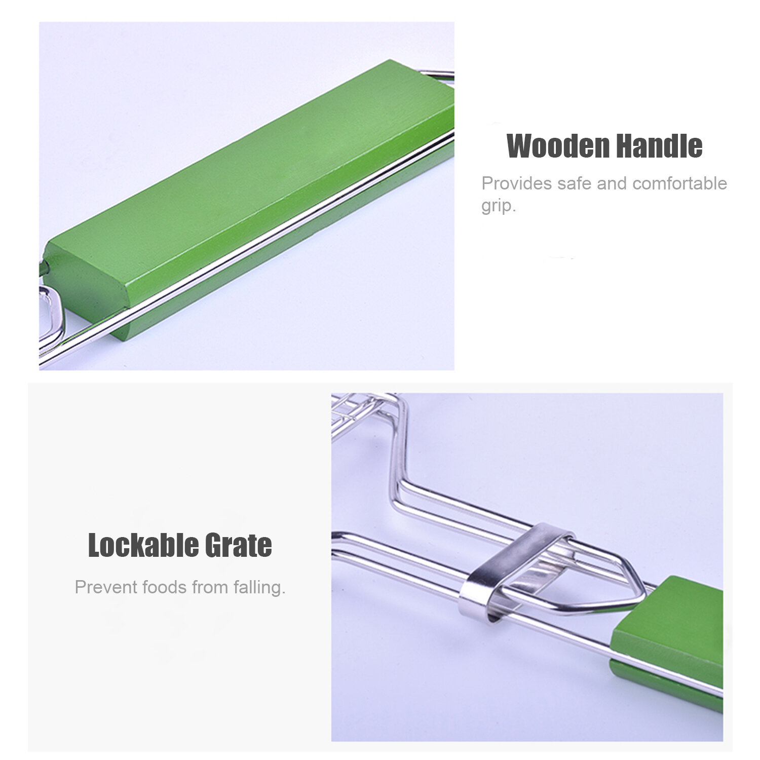 Корзина для гриля Антипригарная корзина для гриля Прочные инструменты для барбекю Корзина для гриля для мяса, рыбы, овощей, стейков