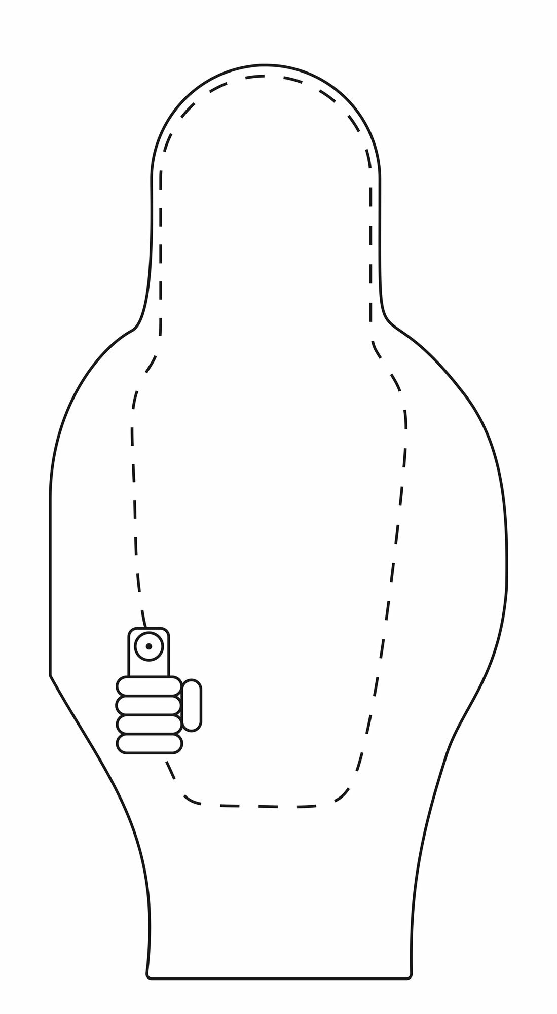 Мишень для пулевой стрельбы. Мишень №1с Поясная фигура преступника