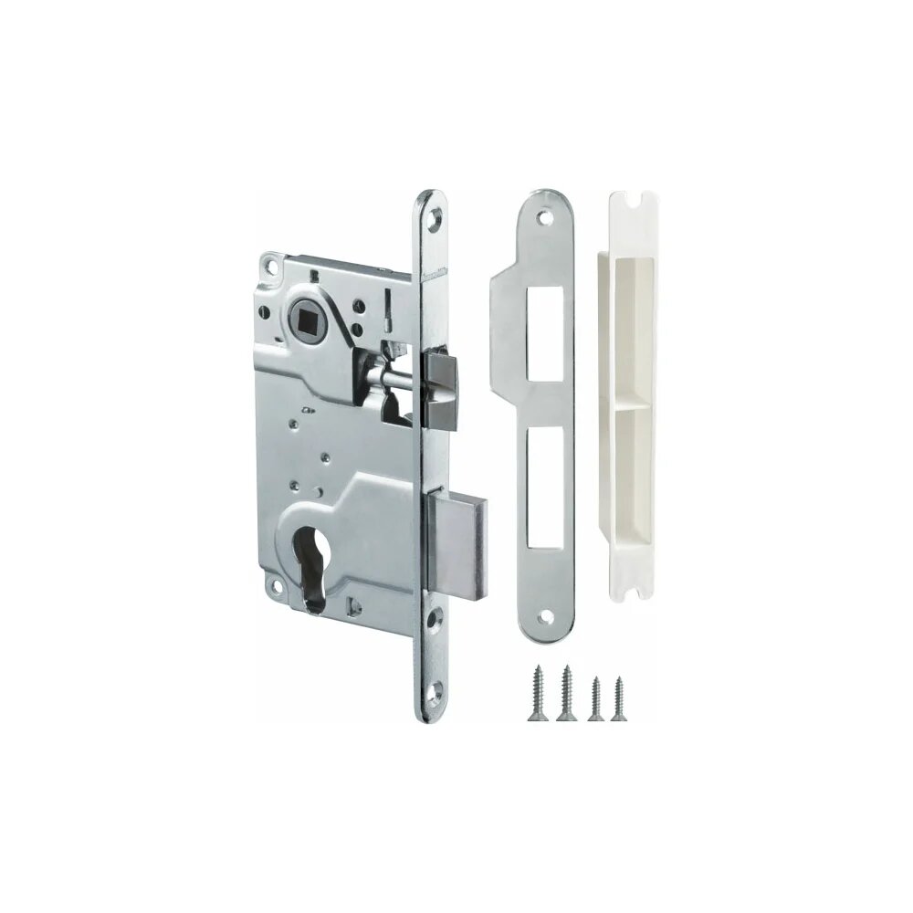 ARMADILLO Замок межкомнатный под цилиндр LH 25-50 CP BOX ригель+защёлка хром 28387