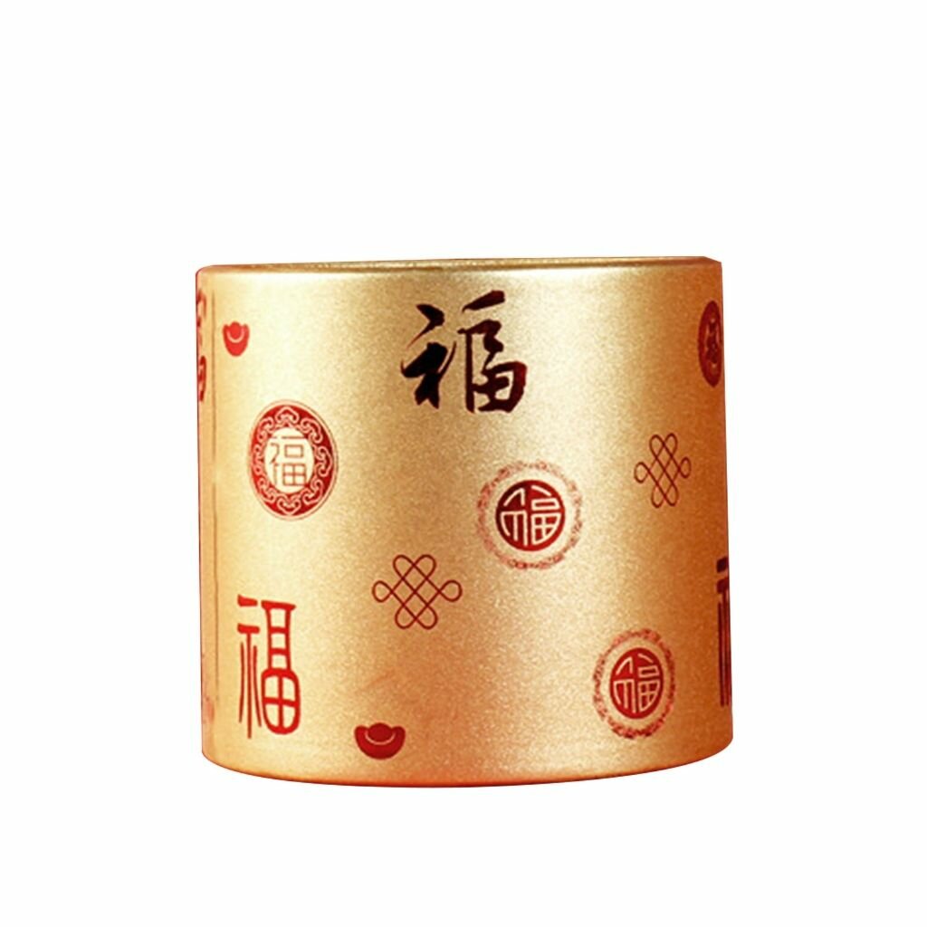 Коробка для Новогодних Цветочных Композиций-Золото-Бронзирование