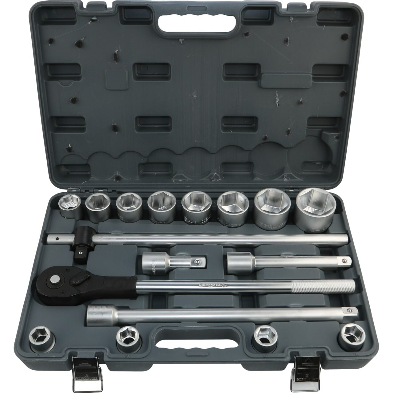 GARWIN PRO 643550 Набор торцевых головок 3/4" 6 гр, 19-50 мм, 17 пр.