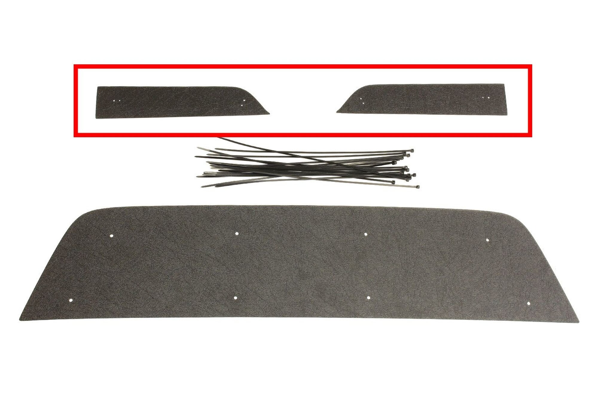 Зимняя защита на стяжках для Renault Duster 2015- верх (2 части)