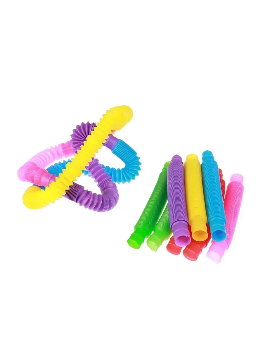 Игрушка-антистресс Pop Tubes, набор 12 шт, цвета микс