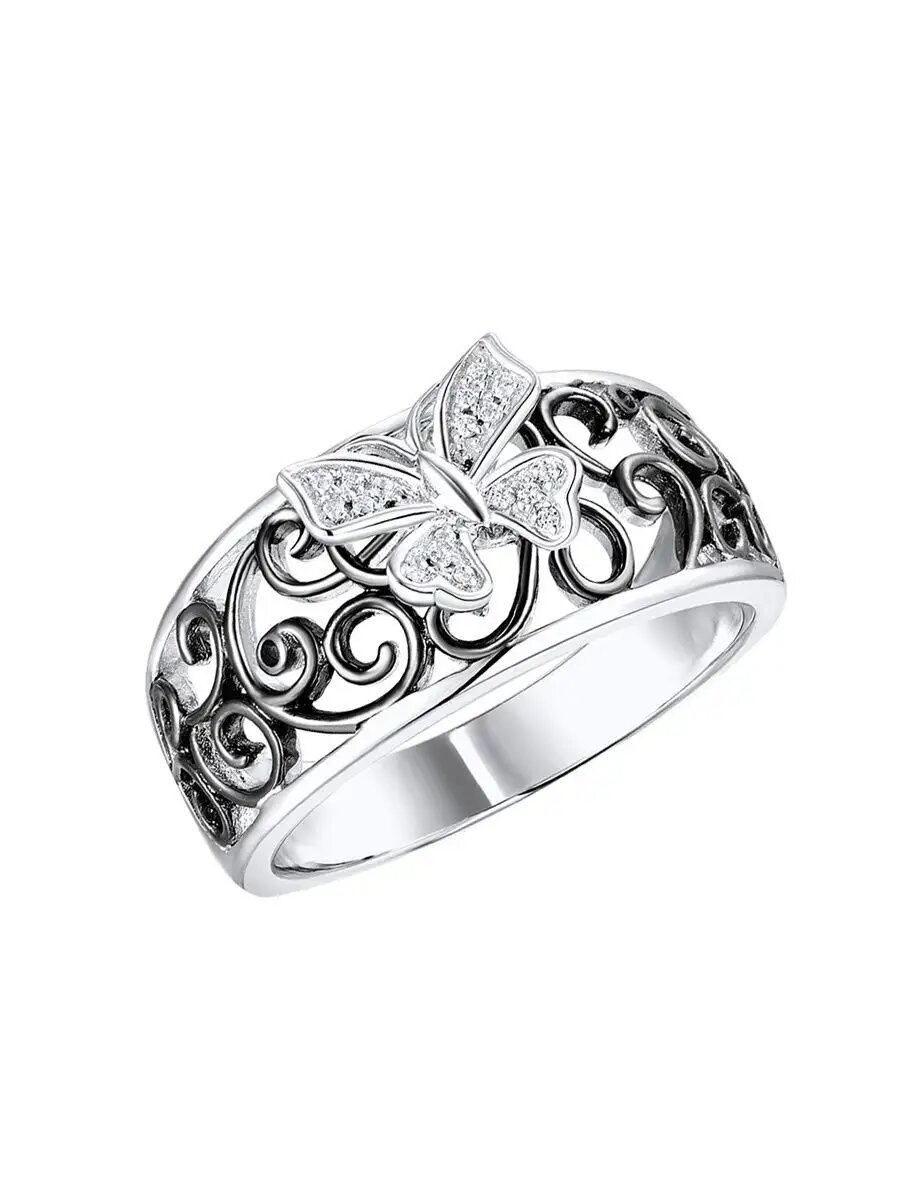 Кольцо, серебро, 925 проба