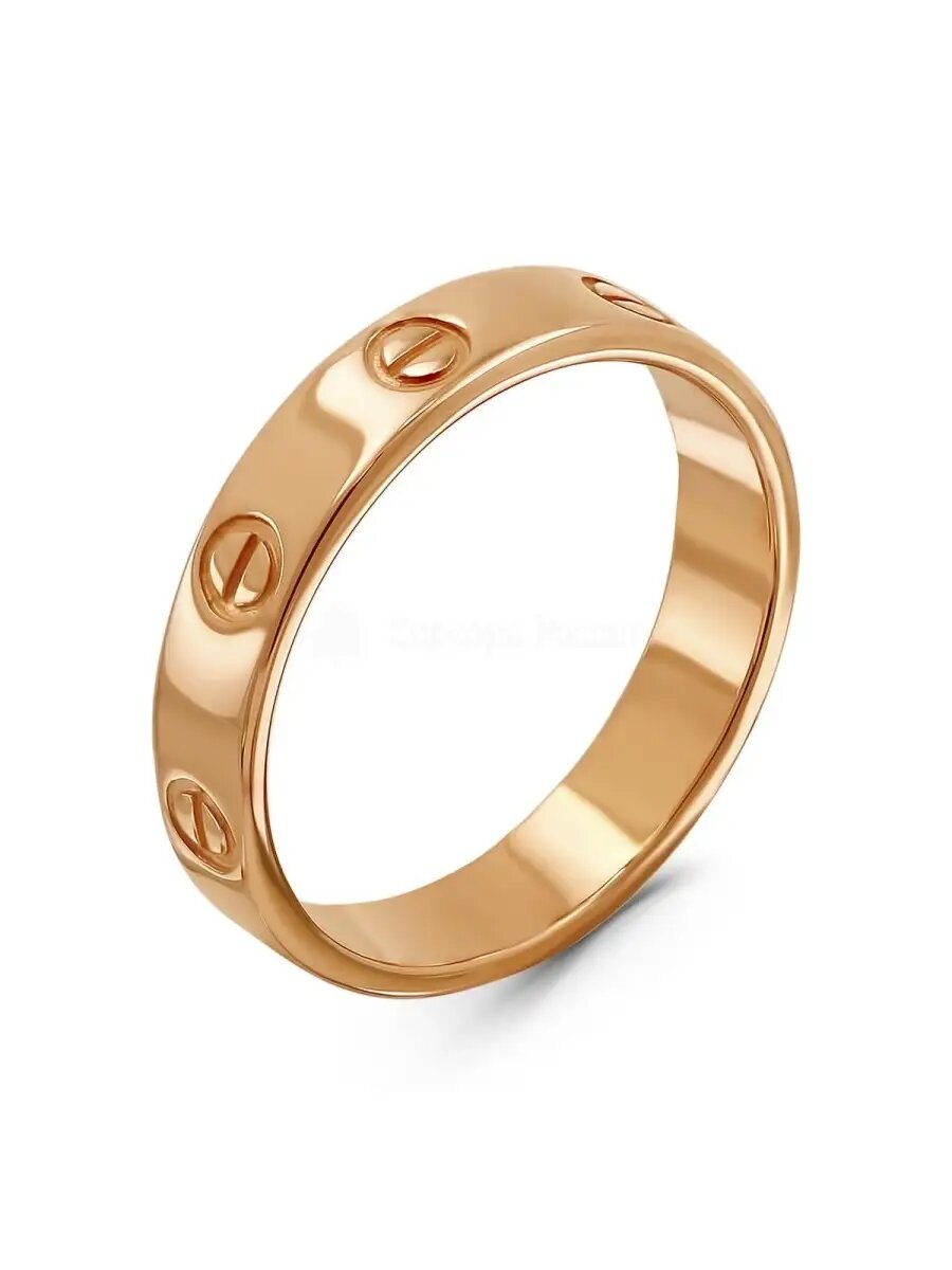 Кольцо обручальное, серебро, 925 проба