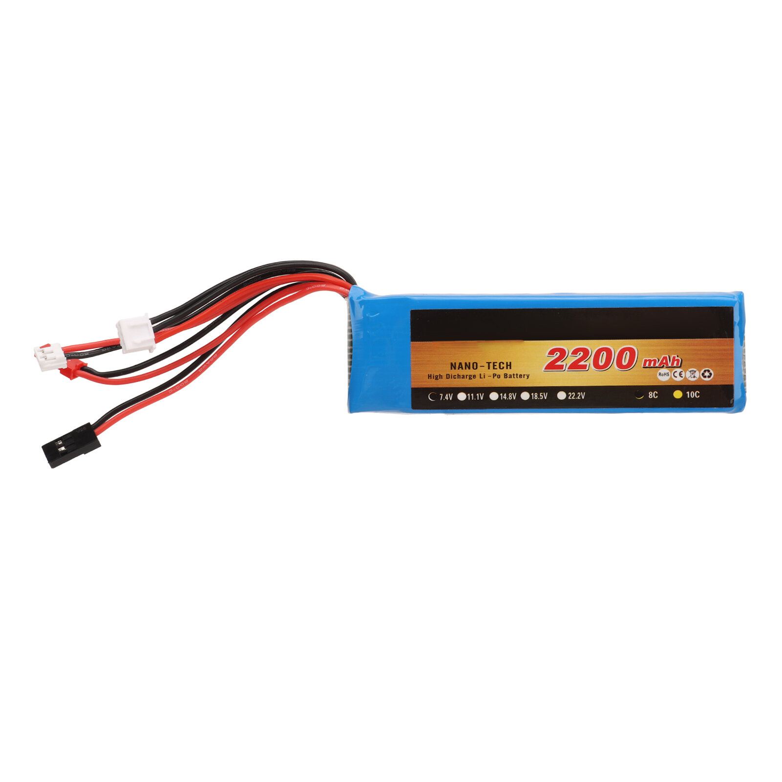 2S 7,4 В 2200 мАч 8C батарея Lipo Li Polymer Batterry для T6J T8FG 12FG Удаленный контроллер