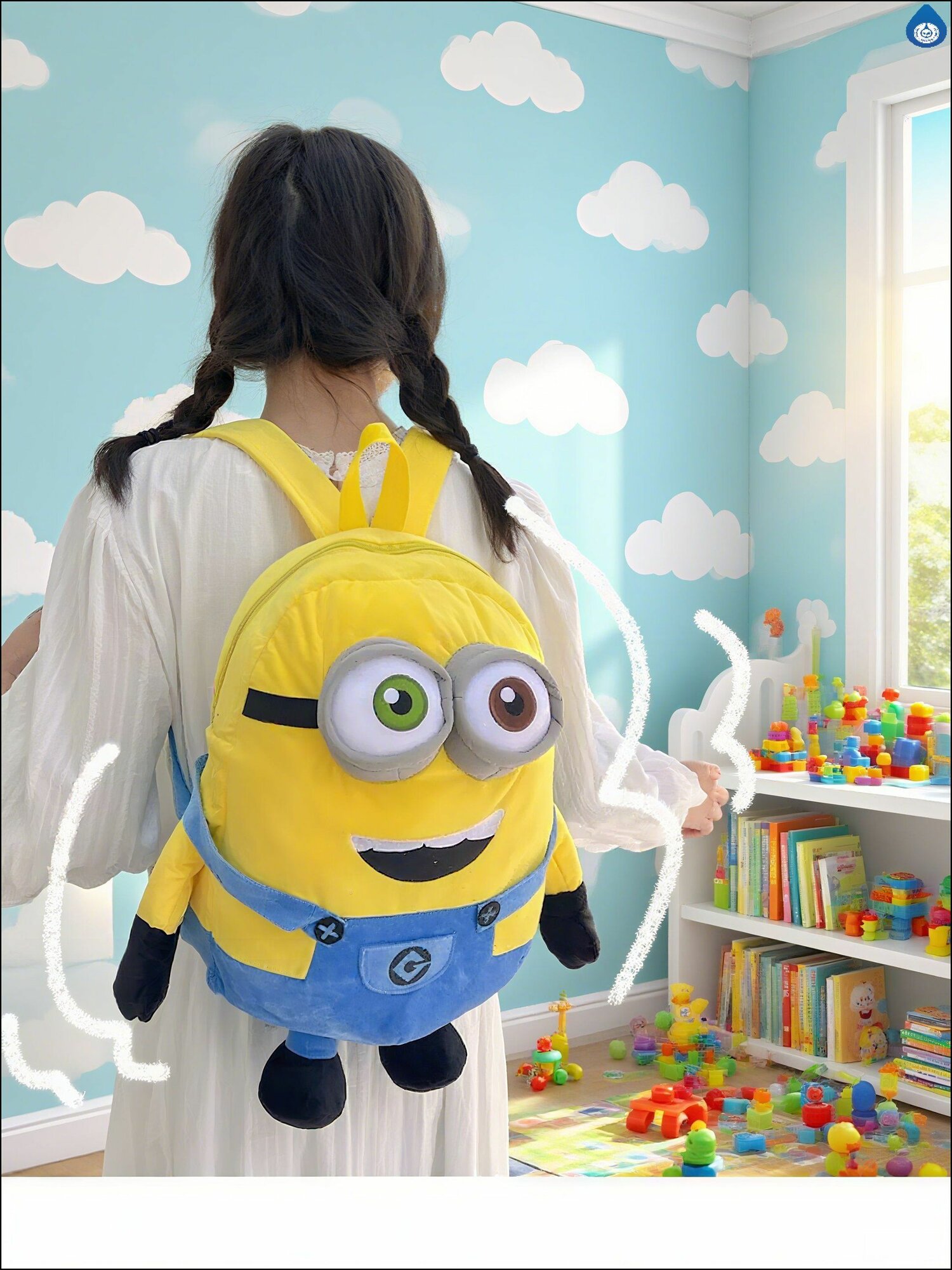 Стильный ранец C в дизайне Миньонов, популярный выбор для ежедневного использования