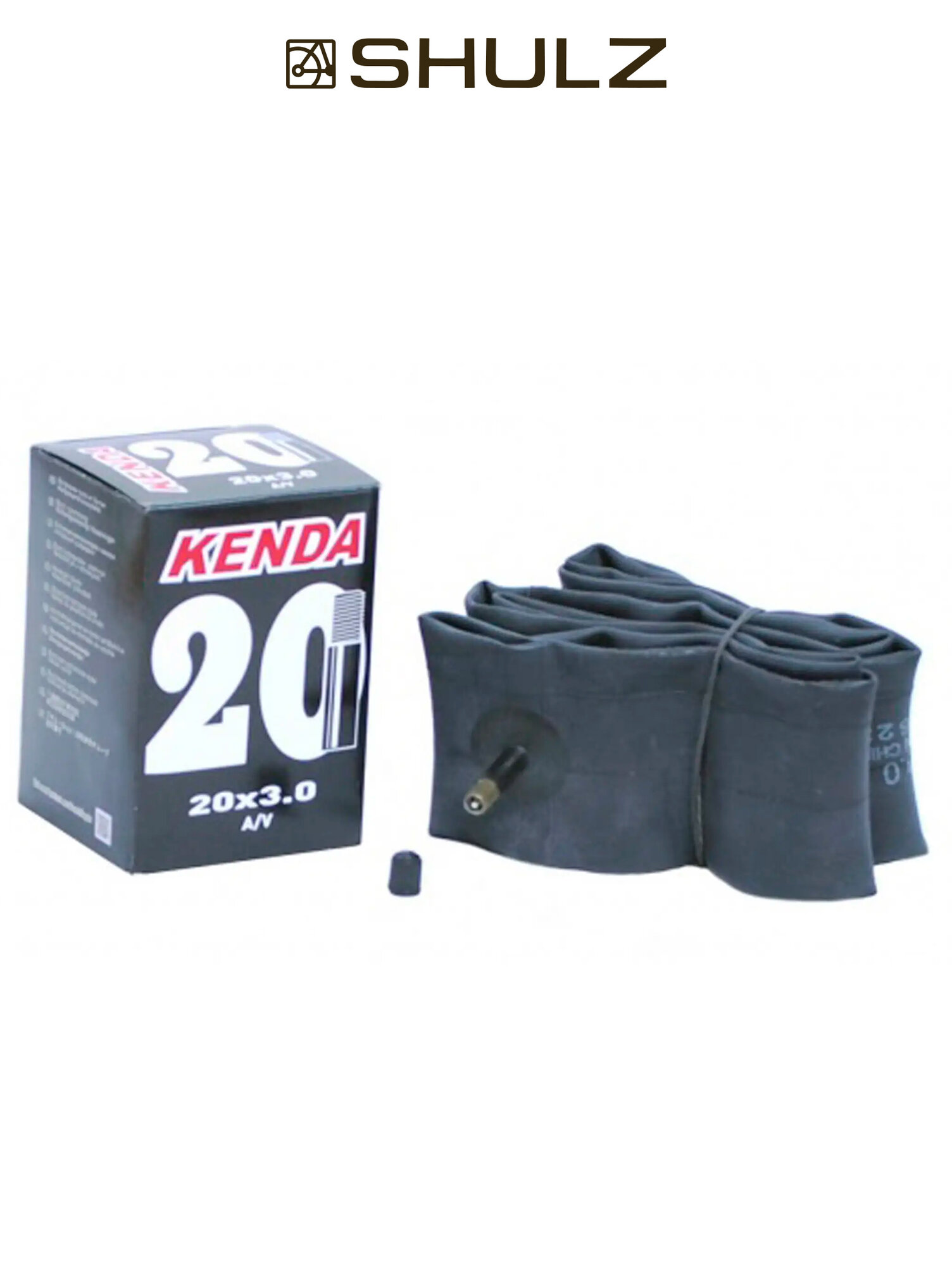 Велокамера Kenda 20″x3,0″ (68−406) авто широкая черный