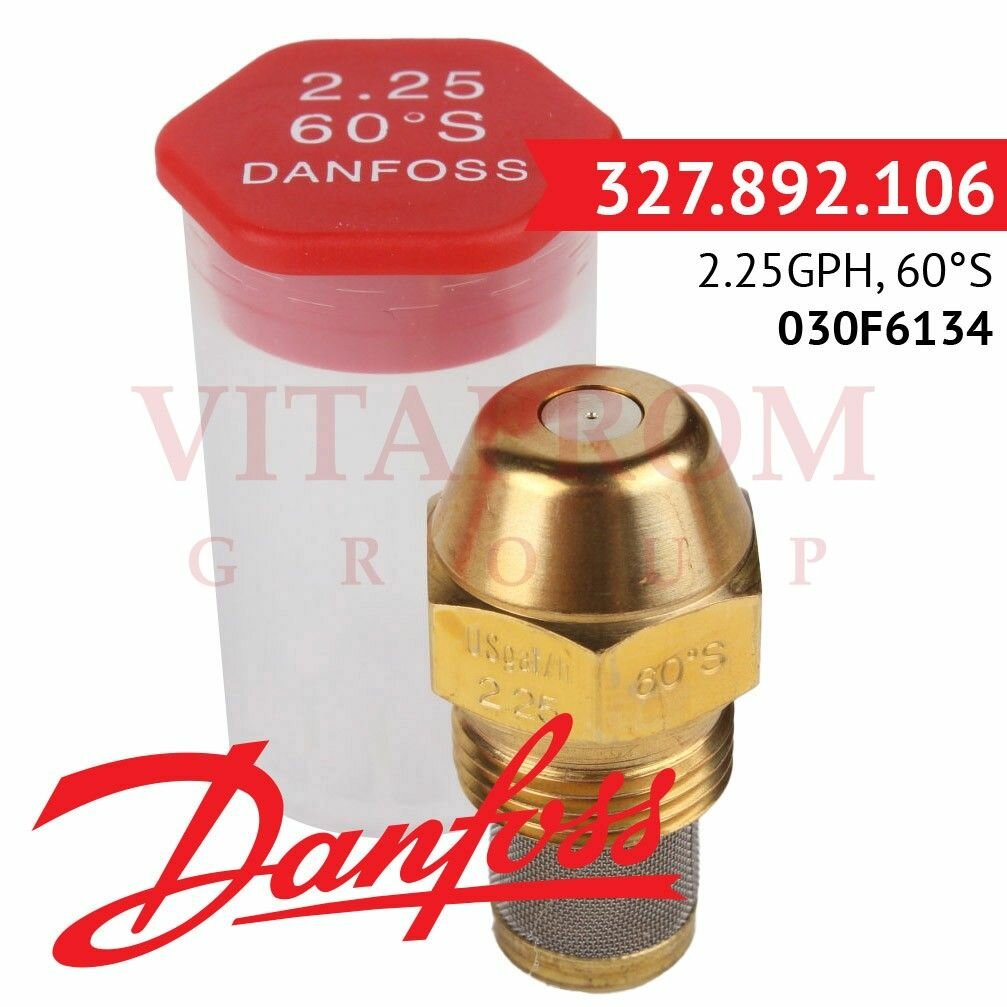 Форсунка Danfoss 2.25GPH, 60S, 030F6134