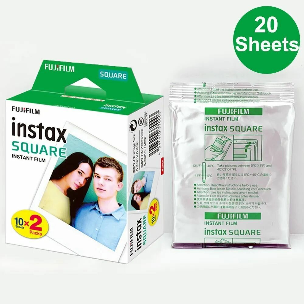 Картридж Fujifilm Instax SQUARE photo paper, 20 снимков